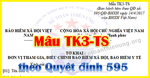 Mẫu TK3-TS Tờ khai đơn vị tham gia BHXH, BHYT mới nhất